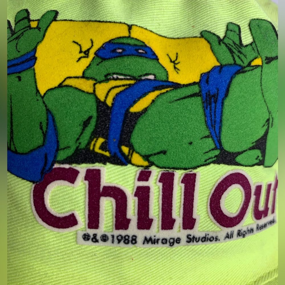 Vintage 1988 Teenage Mutant Ninja Turtles Neon Hat Mi… - Gem